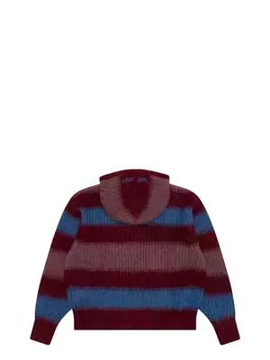 A BATHING APE Striped Full Zip Hoodie - Blue