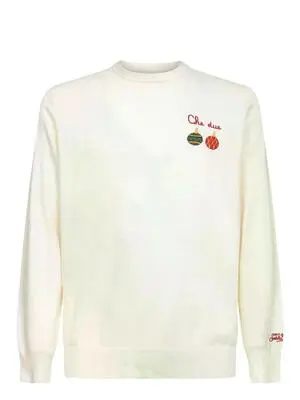 MC2 SAINT BARTH MC2 Saint Barth Embroidered Crew Neck Sweater Neutrals