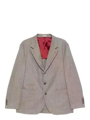 Brunello Cucinelli Single-breasted Blazer - Grey