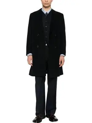 ROMEO GIGLI 1990s Pinstripe Wool Vest - Black