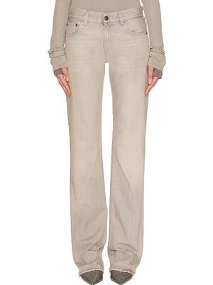HAIKURE Carly Slim Straight Leg Jeans - Pearl Grey