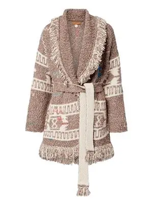 Alanui Written The Ocean" Cotton Cardigan - Brown