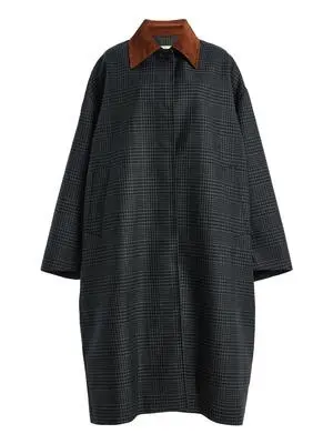 RÓHE Checked Wool Overcoat - Multi