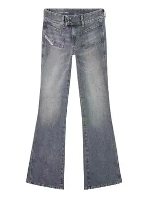DIESEL® D-hush 09n83 Double-button Bootcut Jeans - Grey
