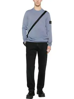 Stone Island Stone Island Patch Detail Crew Neck Sweater Blue