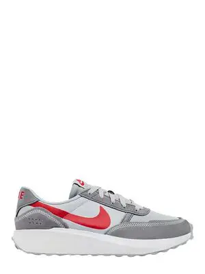 Nike Nike Waffle Sneakers With Logo Detailing And Suede Trims Grey