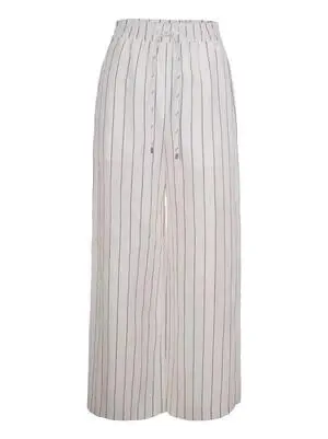Liu Jo LIU JO Striped Drawstring Trousers White