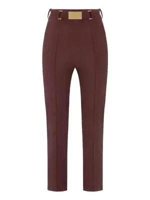 Elisabetta Franchi Belted Trousers - Neutrals