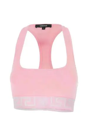 Versace Cotton-jersey Scoop Bralette - Pink