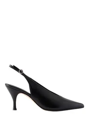 AeydĒ Carla Leather Slingback Pumps - Black