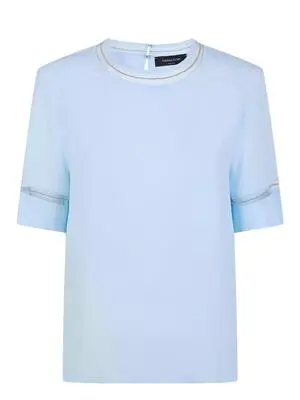 Fabiana Filippi Chain Trim Shirt - Blue