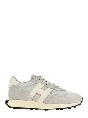 Hogan Hogan Logo Detail Lace-Up Sneakers Grey