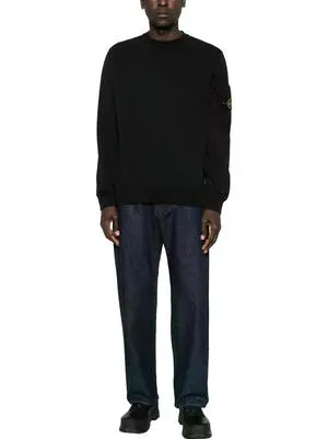 Stone Island Patch Pocket Sweatshirt - Black