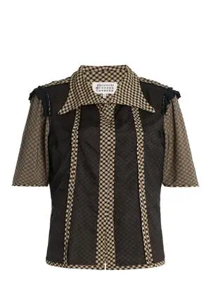 MAISON MARGIELA Maison Margiela Checked Knit Shirt
