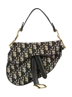 Dior Christian Dior Saddle Shoulder Bag Neutrals
