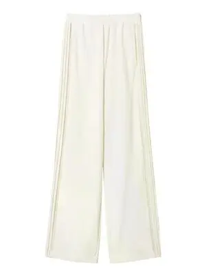 TWINSET Pleated Lace Side Trousers - Neutrals