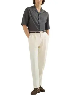Brunello Cucinelli Pleated Trousers - Neutrals