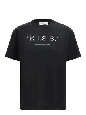 Off-White Slogan Print T-shirt - Black
