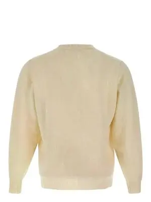 FILIPPO DE LAURENTIIS Crew Neck Ribbed Sweater - Neutrals