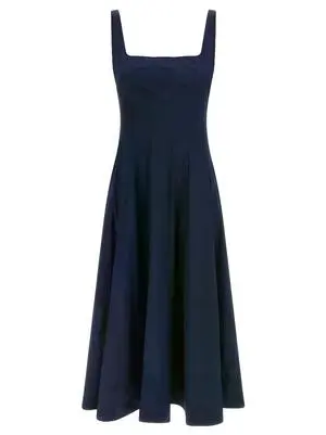 STAUD STAUD Corset Panel Midi Dress
