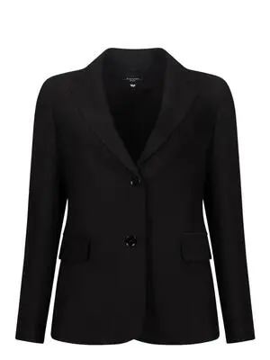 Max Mara Notched Lapel Blazer - Black