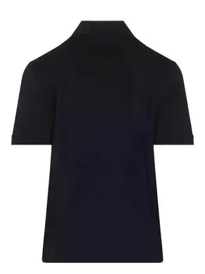 JIL SANDER Zip Polo Shirt - Black