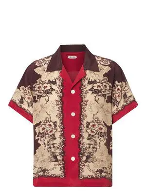 BODE Printed Silk Bowling Shirt - Multicoloured