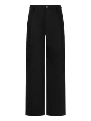 STUDIO TOMBOY Pintuck Detail Trousers - Black