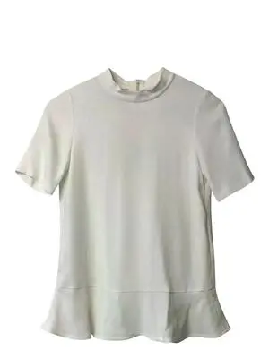 Stella McCartney Mock Neck Peplum Blouse - Neutrals