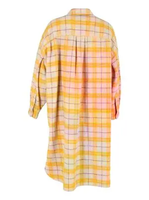 ISABEL MARANT VINTAGE Fontia Checked Buttoned Coat - Neutrals