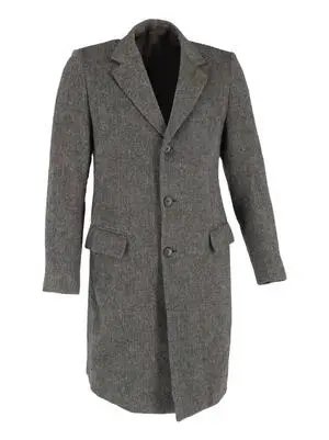JIL SANDER Notched Lapel Coat - Grey