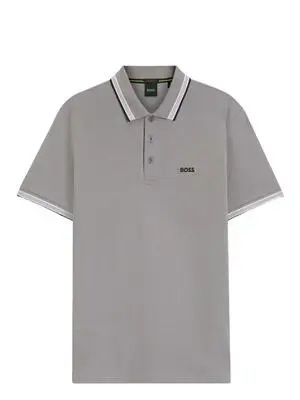 BOSS Logo-embroidery Polo Shirt - Grey