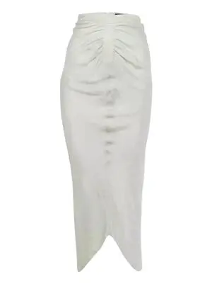 Emporio Armani Draped Asymmetric Skirt - Grey