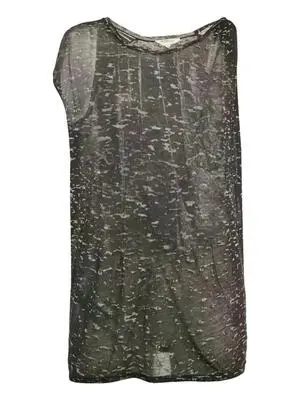 MARANT ETOILE Sleeveless Draped Jersey Top - Grey