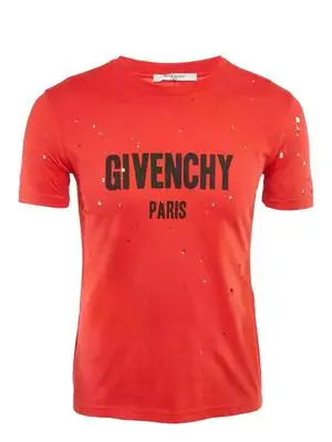 Givenchy Cotton Distressed Top - Red