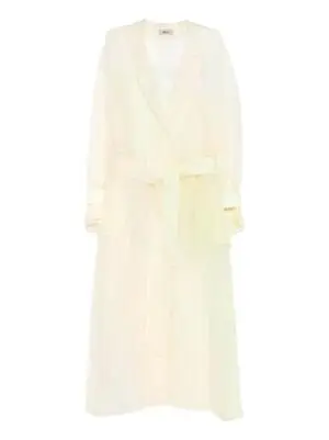 Herno Belted Sheer Coat - Neutrals