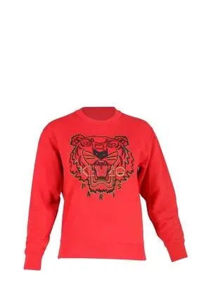 Kenzo Tiger Graphic Crewneck Sweatshirt - Red