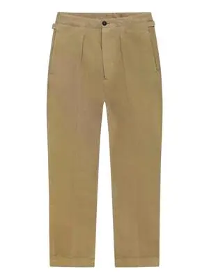FORTELA Oklahoma Front-pleated Trousers - Neutrals