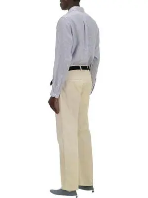 FORTELA King Striped Chest-pocket Shirt - White