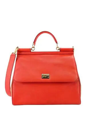Dolce & Gabbana Miss Sicily Bag Leather Large Satchel Multicolour