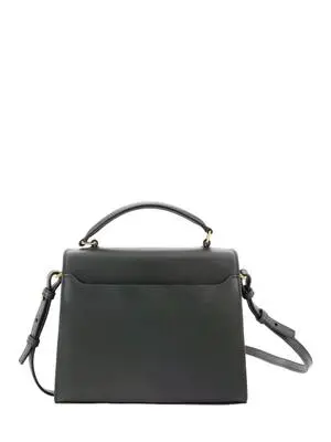 Saint Laurent Saint Laurent Cassandra Top Handle Bag Leather And Suede Mini Green