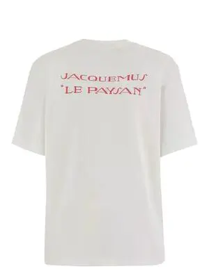 Jacquemus Logo Lettering Crewneck T-shirt - Neutrals