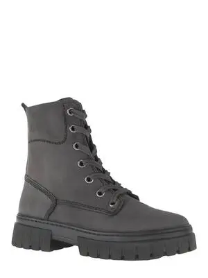 Gabor Chunky Sole Lace-up Boots - Grey