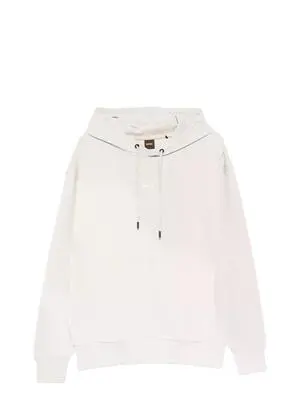 BOSS Drawstring Logo-detail Hoodie - Neutrals