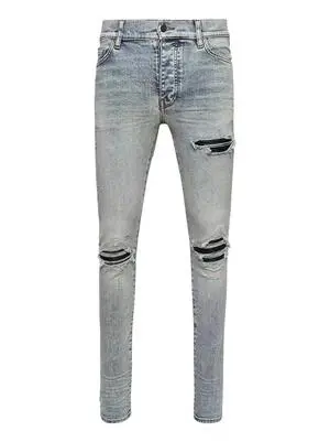 Amiri Mx1 Ripped Skinny Jeans In Light - Blue