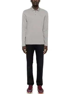BOSS Long-sleeve Polo Shirt - Grey