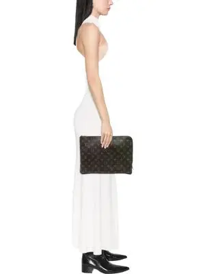LOUIS VUITTON Monogram Etui Voyage Mm Clutch Bag - Brown