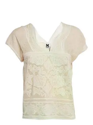 Missoni V-neck Lace Blouse - Neutrals