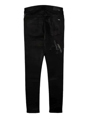 Amiri Logo-detail Jeans - Black