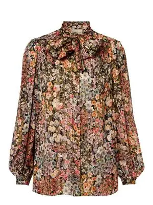 VALENTINO Valentino Floral Silk Blouse